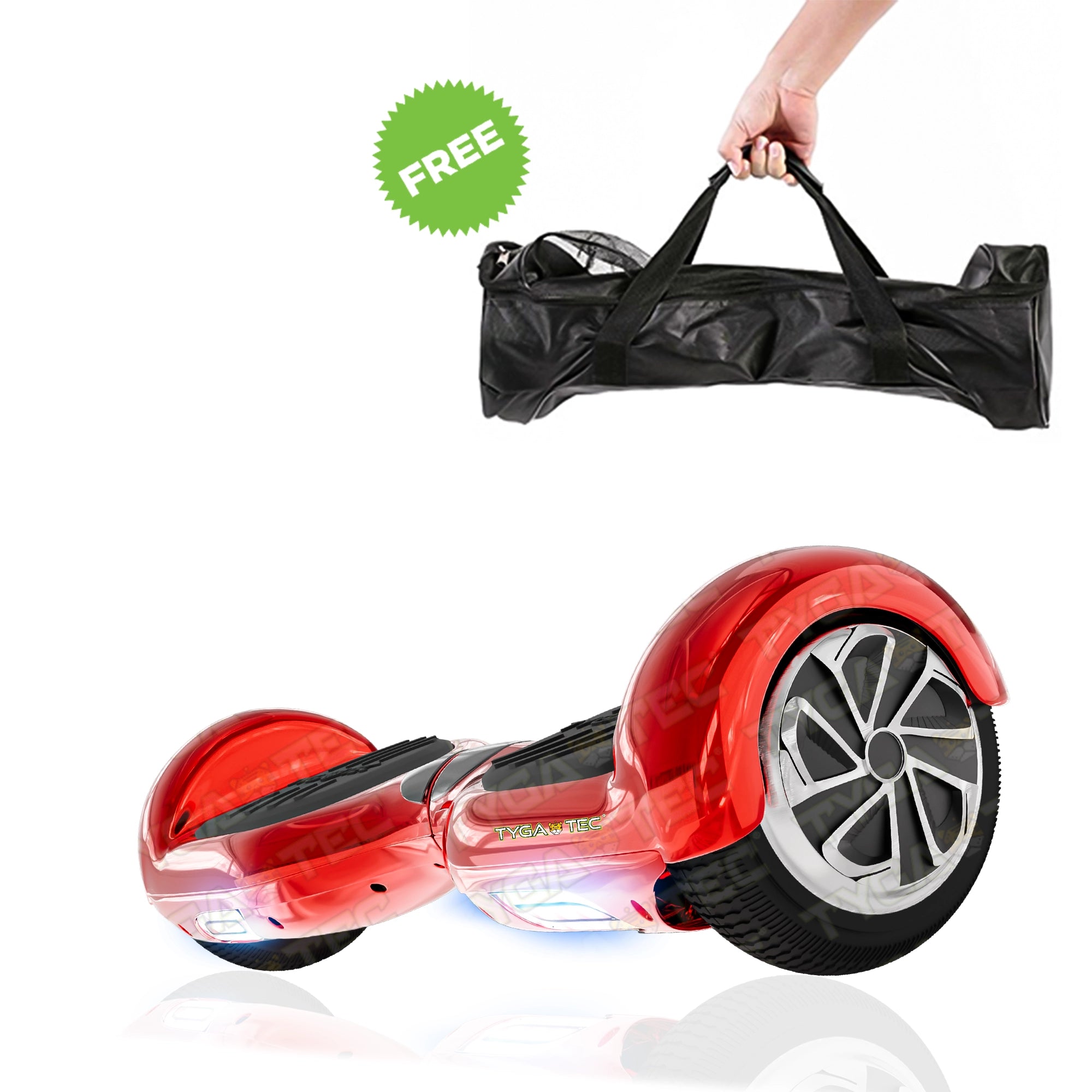 T1 ECO Self-Balancing Hoverboard (Red) Colour - Tygatec